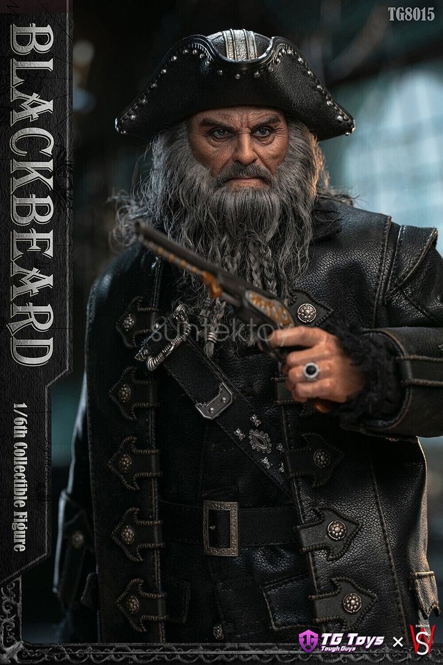 TGTOYS×SWTOYS TG8015 1/6 Scale Blackbeard Pirates Caribbean Action ...