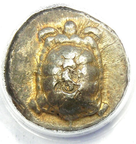 Aegina Turtle AR Stater Silver Greek Coin 456-431 BC - Certified ANACS ...