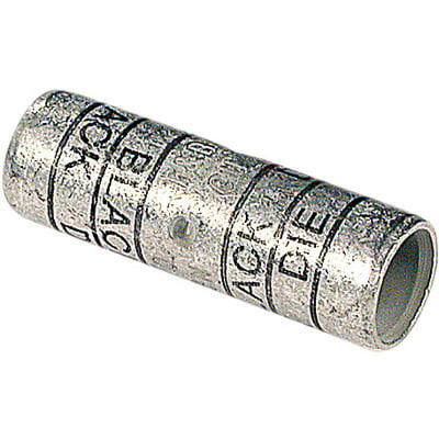 2PC COLOR-KEYED by ABB (FORMERLY T&B) 54510 Copper Two-Way Splice 2/0 ...