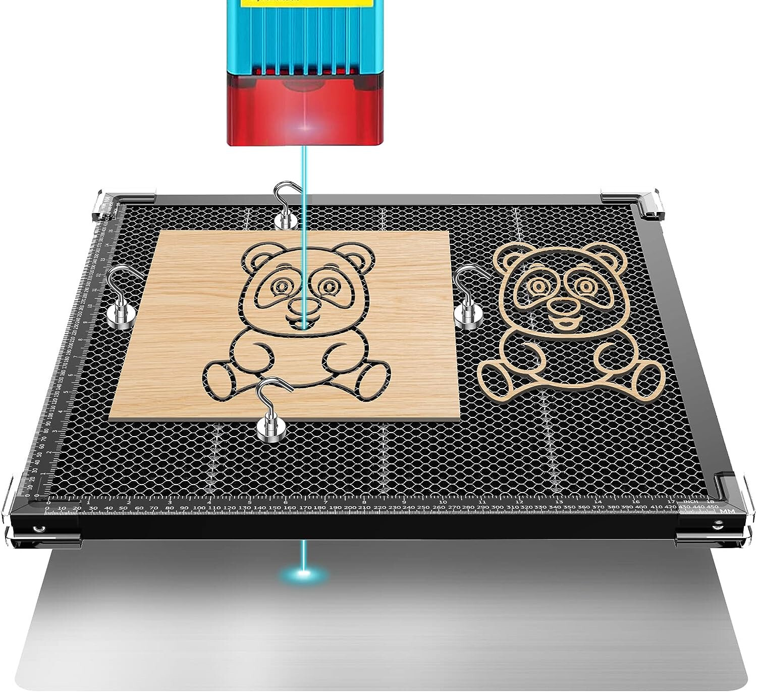 Honeycomb Laser Bed 500mm x 500mm Steel Laser Work Table for Most Laser ...