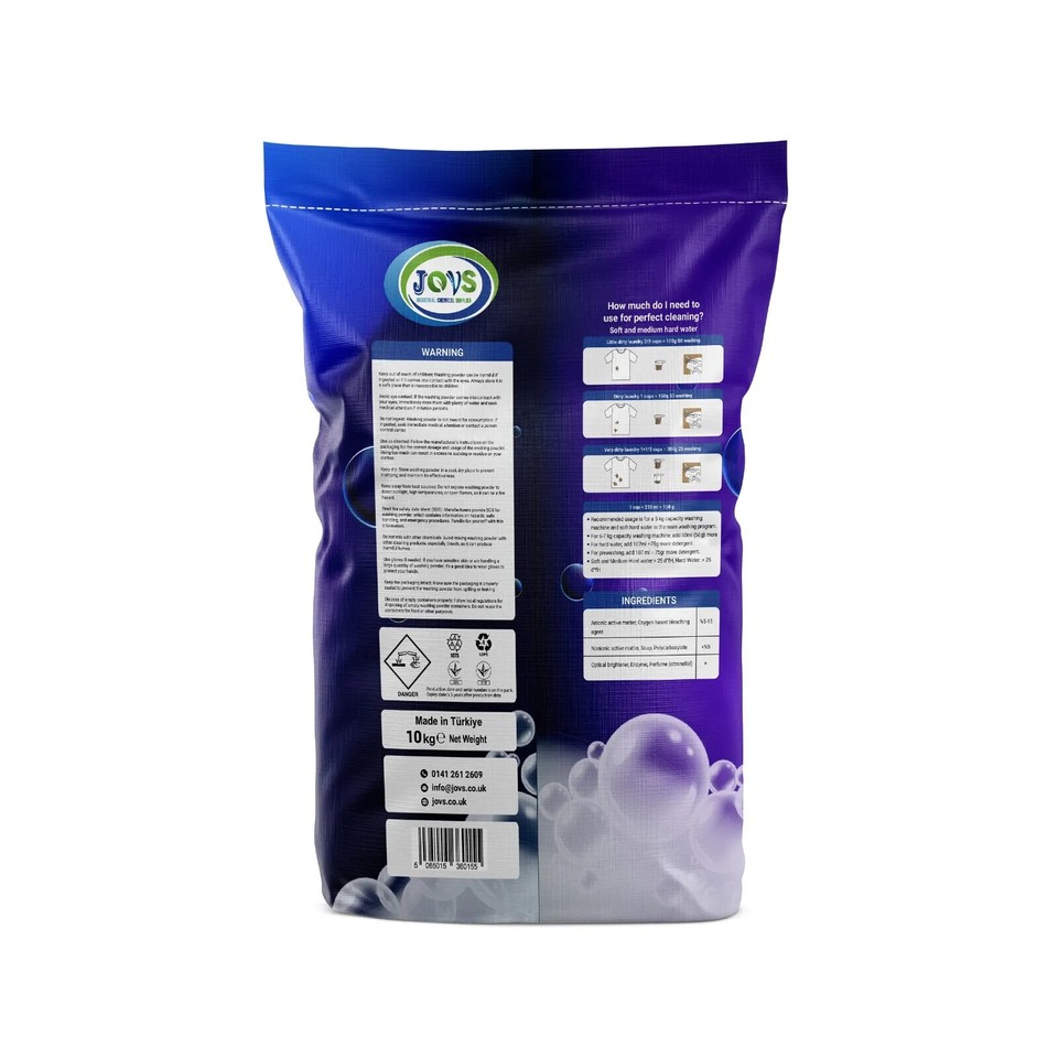 Bio Washing Powder 10kg-90kg Laundry Detergent Soap Bulk Pack 250 ...