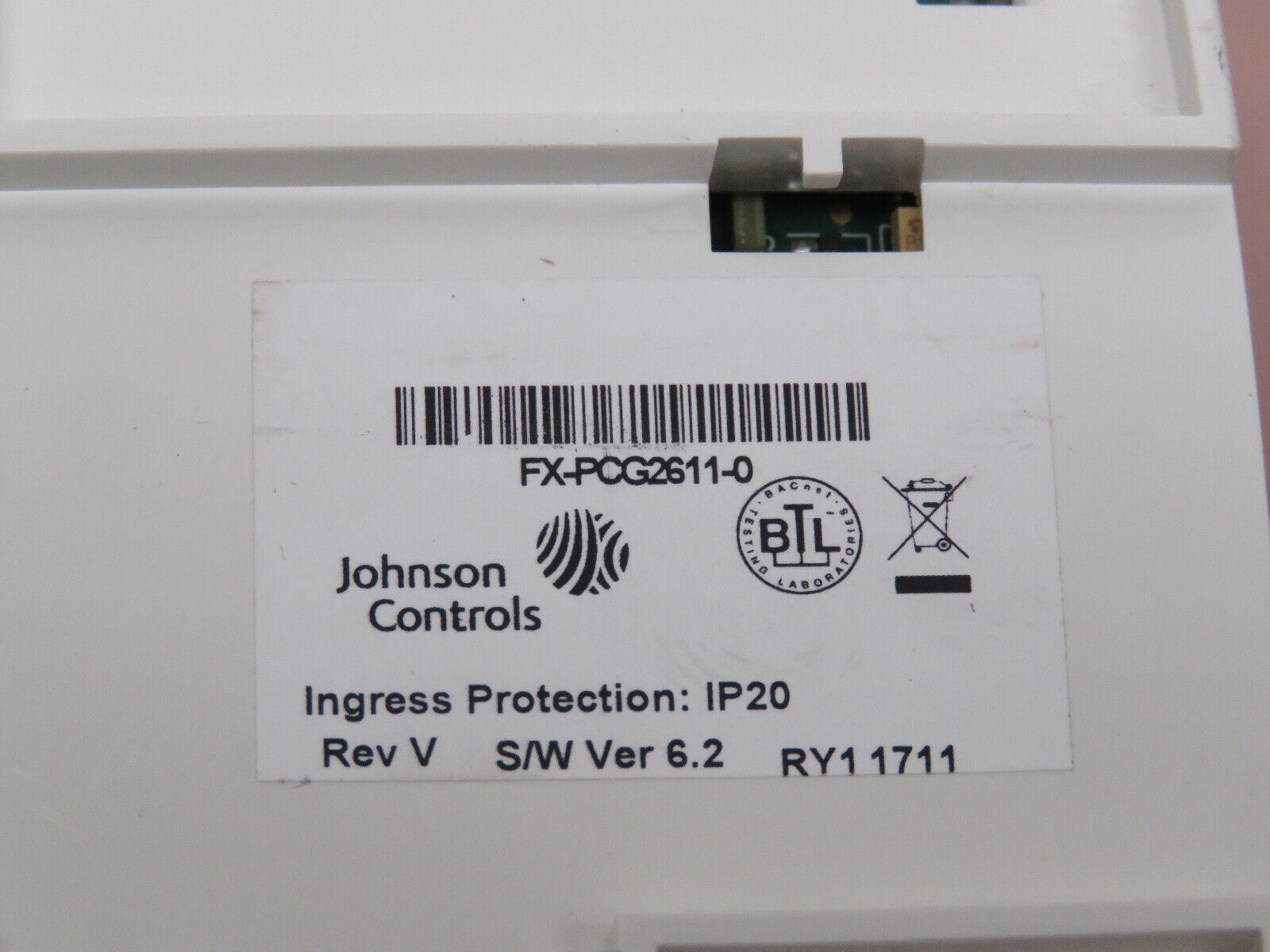 Johnson Controls FX-PCG2611-0G FX-PCG Controller Rev. V with 1 Year ...