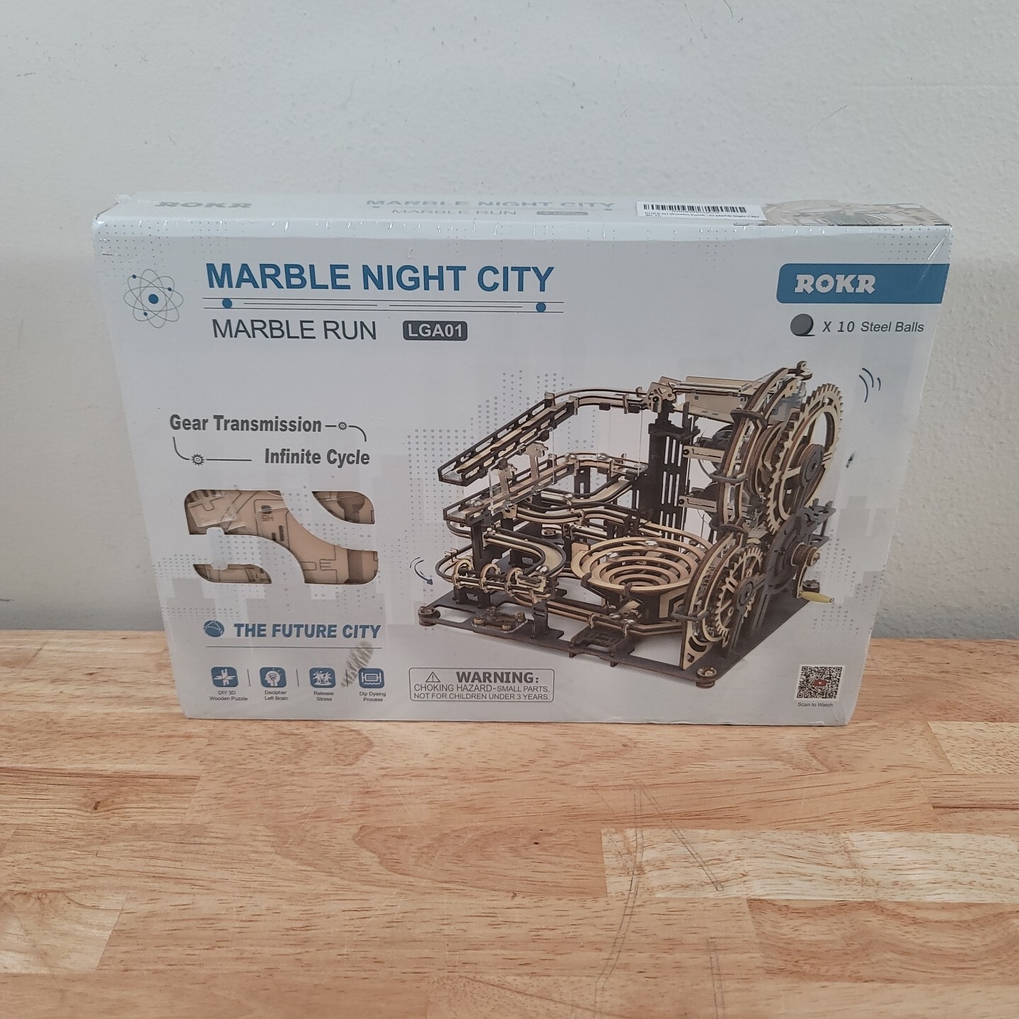 ROKR Marble Night City Marble Run LGA01 3D Wooden Puzzle New Sealed | eBay
