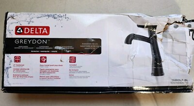 Delta Greydon Single Handle Single Hole Bathroom Faucet in Matte Black ...