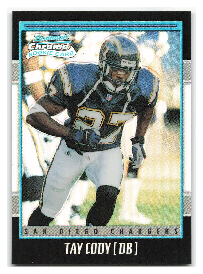 Tay Cody 2001 Bowman Chrome RC SN #/1999 #127-CHARGERS | eBay