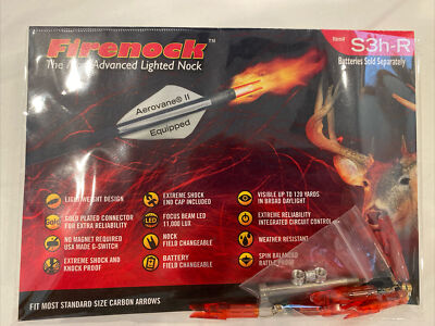 FIRENOCK Hunting lighted nock S S3h-R standard arrows (Standard package ...