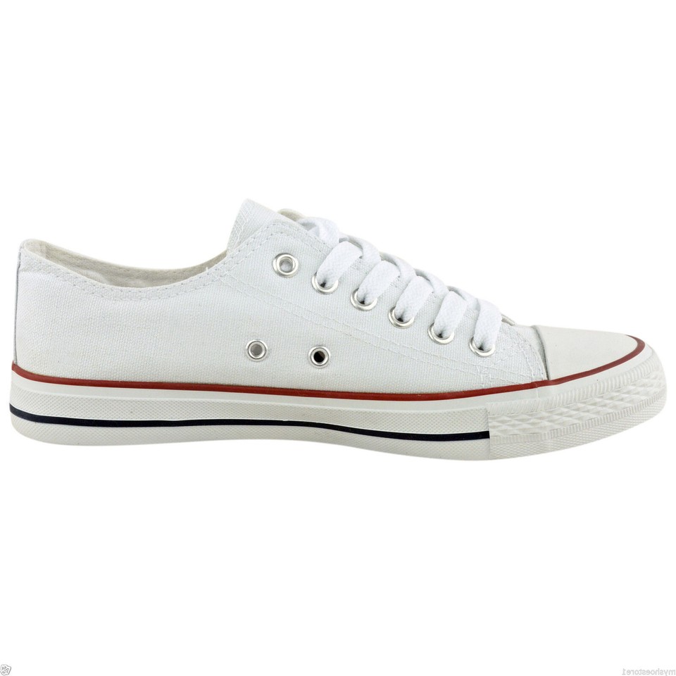 Womens Ladies Trainers Sneakers Lace Up Comfy Running Walking Gym ...