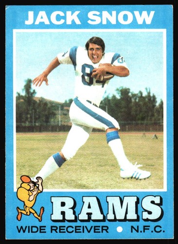1971 Topps Jack Snow #44 Los Angeles Rams L2 | eBay
