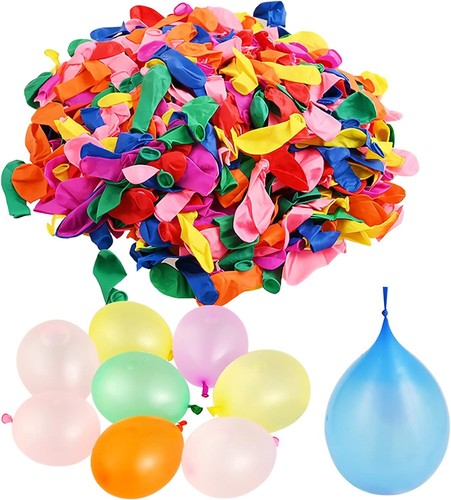 1000 Water Balloons Outdoor Summer Party Fun Water Bombs Garden Party ...