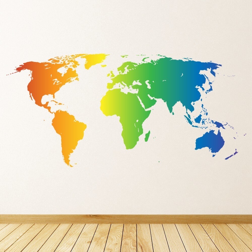 Rainbow World Map