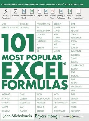 John Michaloudis Bryan Hong 101 Most Popular Excel Formulas (Hardback ...