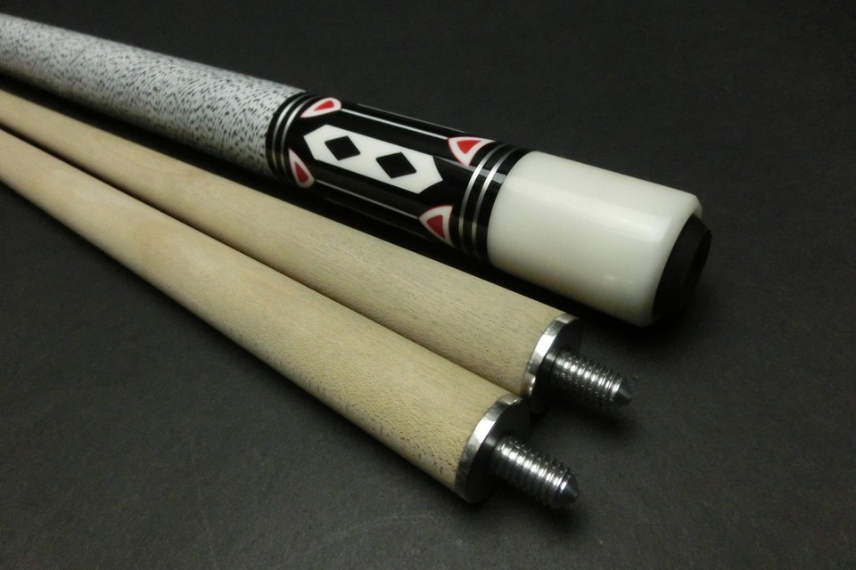 Robinson 4-Point Custom Pool Cue 2 Shafts 5/16-18 Reverse Thread 3/8-10 ...