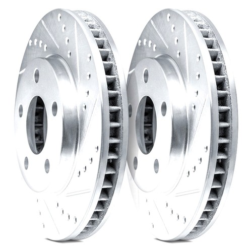 For Chevy Express 3500 21-24 DFC Premium Drilled & Slotted Rear Brake ...