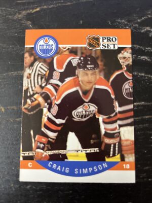 1990 PRO SET HOCKEY CARD #95 CRAIG SIMPSON EDMONTON OILERS | eBay