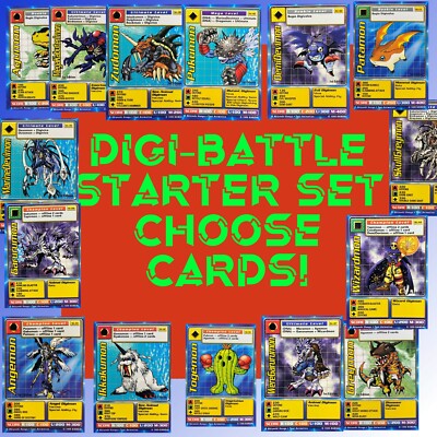 Digimon Digi-Battle ST Starter Deck Set 1st First Edition Singles ...