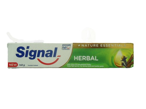 Signal Toothpaste Nature Essentiaals Herbal With Fluoridated New 160g ...