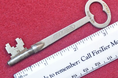 ANTIQUE R.& E. Mfg. Co. CABINET DRAWER/DOOR KEY Patent May 4, 65 | eBay
