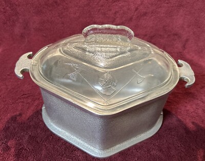 Vintage Guardian Service Cookware Triangle Casserole Pot Glass Lid VTG ...