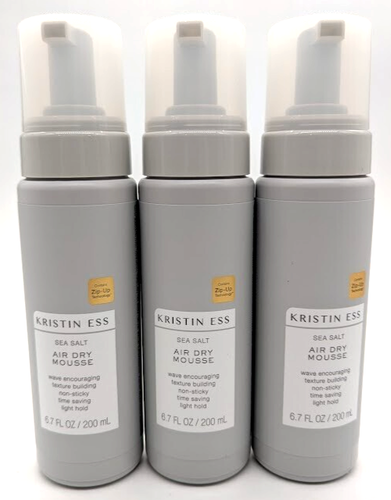 *NEW 3 PACK* Kristin Ess Hair Sea Salt Air Dry Mousse for Volume ...