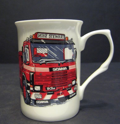 1 Mug SCANIA MODERN FRONT 93H TRUCK WAGON fine bone china mug cup ...