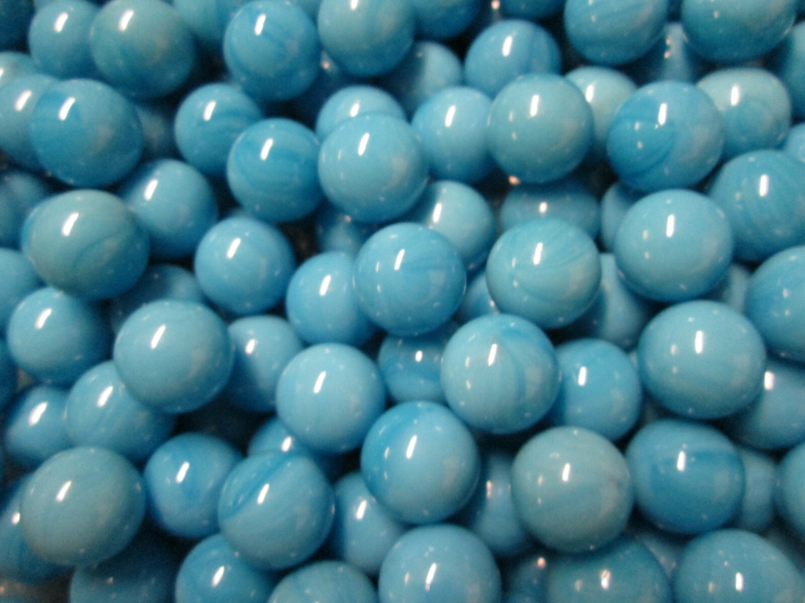 MARBLES 2 LBS 7/8 INCH / 22MM OPAL LIGHT BLUE SOLID COLOR MEGA MARBLES ...