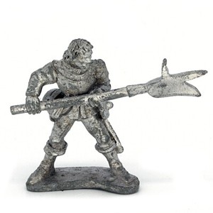 Medieval Bareheaded Billman 28mm Unpainted Metal Wargames | eBay