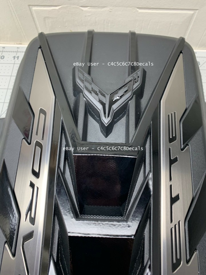 FITS Chevy Corvette StingRay C8 Engine Cover Decal 20 21 22 23 24 LOTS ...