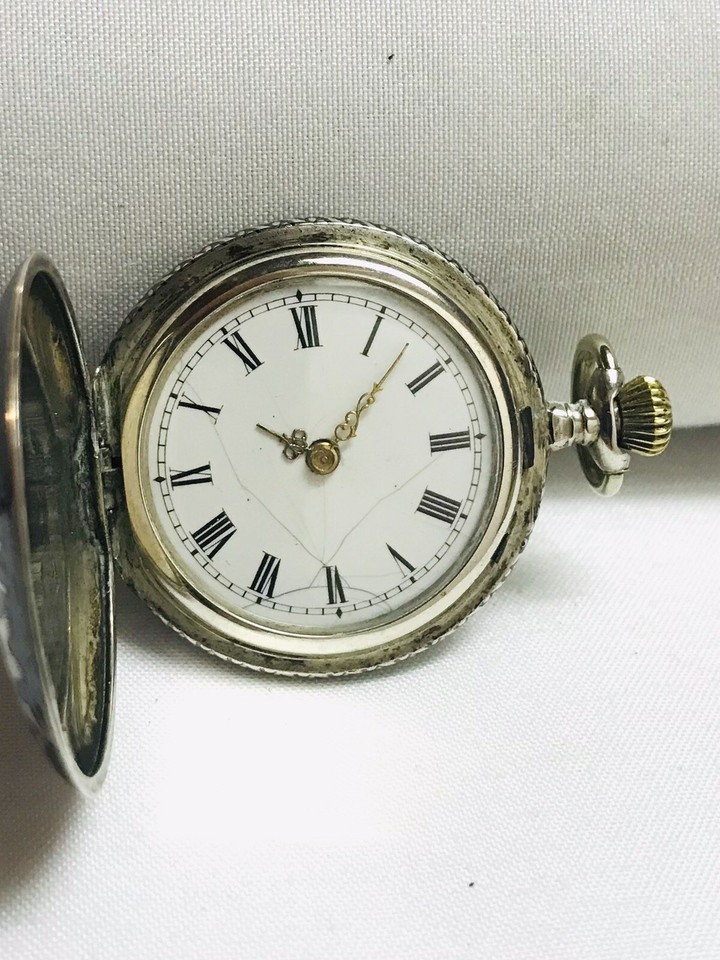 VINTAGE WOMEN'S HUGUENIN FRERES DEPOSE POCKET WATCH LOT 1275 | eBay
