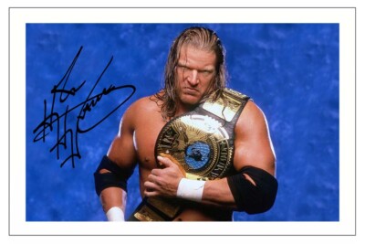 TRIPLE H Signed Autograph PHOTO Signature Gift Print WWE WRESTLING ...