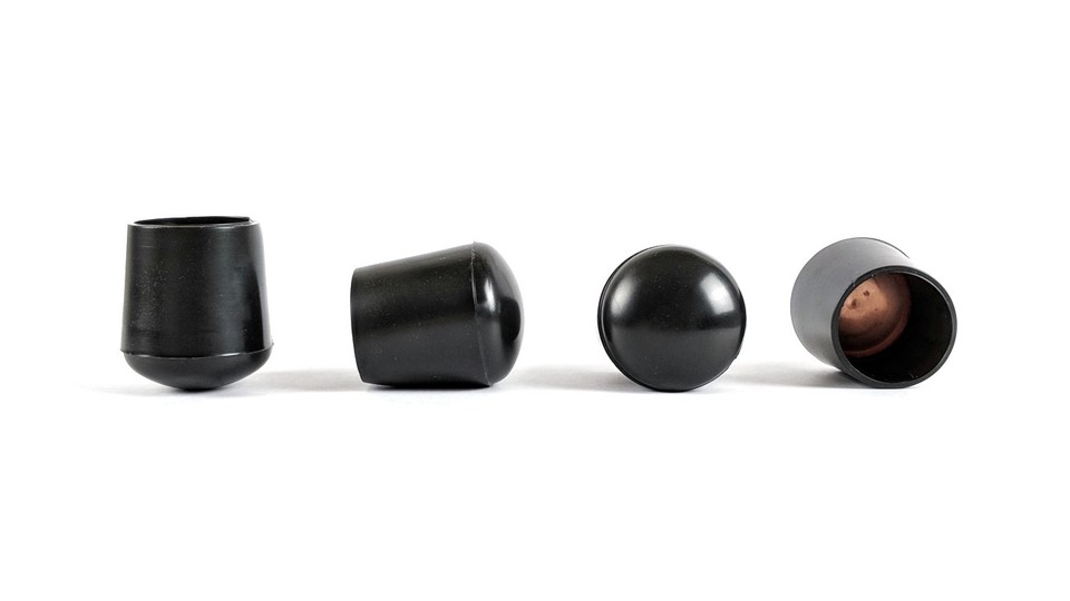 Ferrules End Caps - Black PVC Rubber - Inner Steel Reinforcement ...