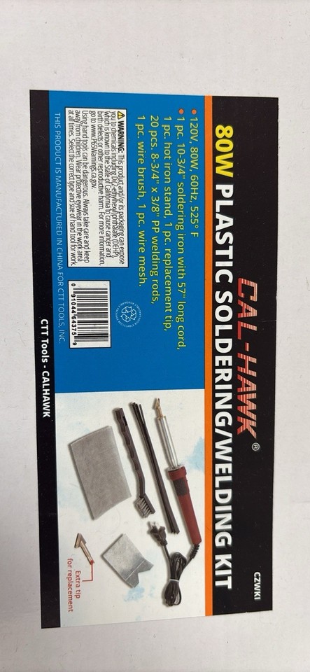 80W Calhawk New Plastic Soldering/Welding Kit | eBay