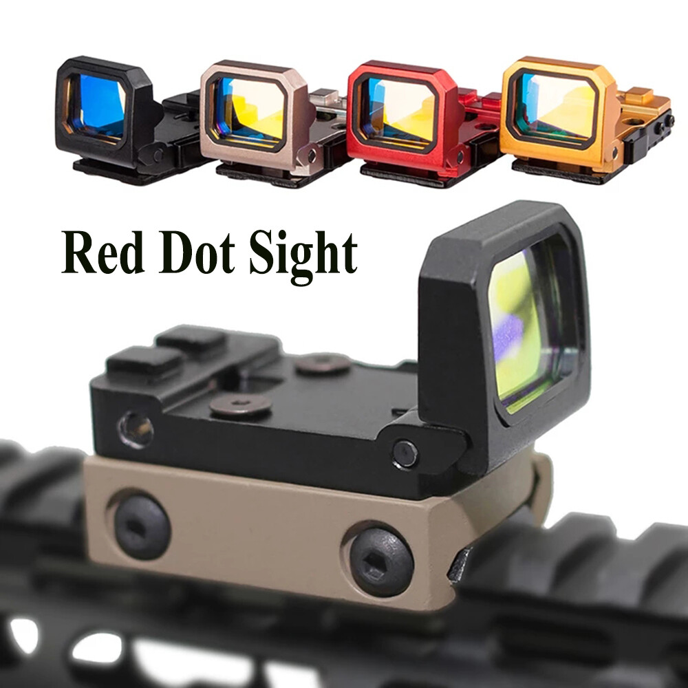 Tactical Flip Up Dot Sight Holographic Reflex Scope Foldable Red Dot ...