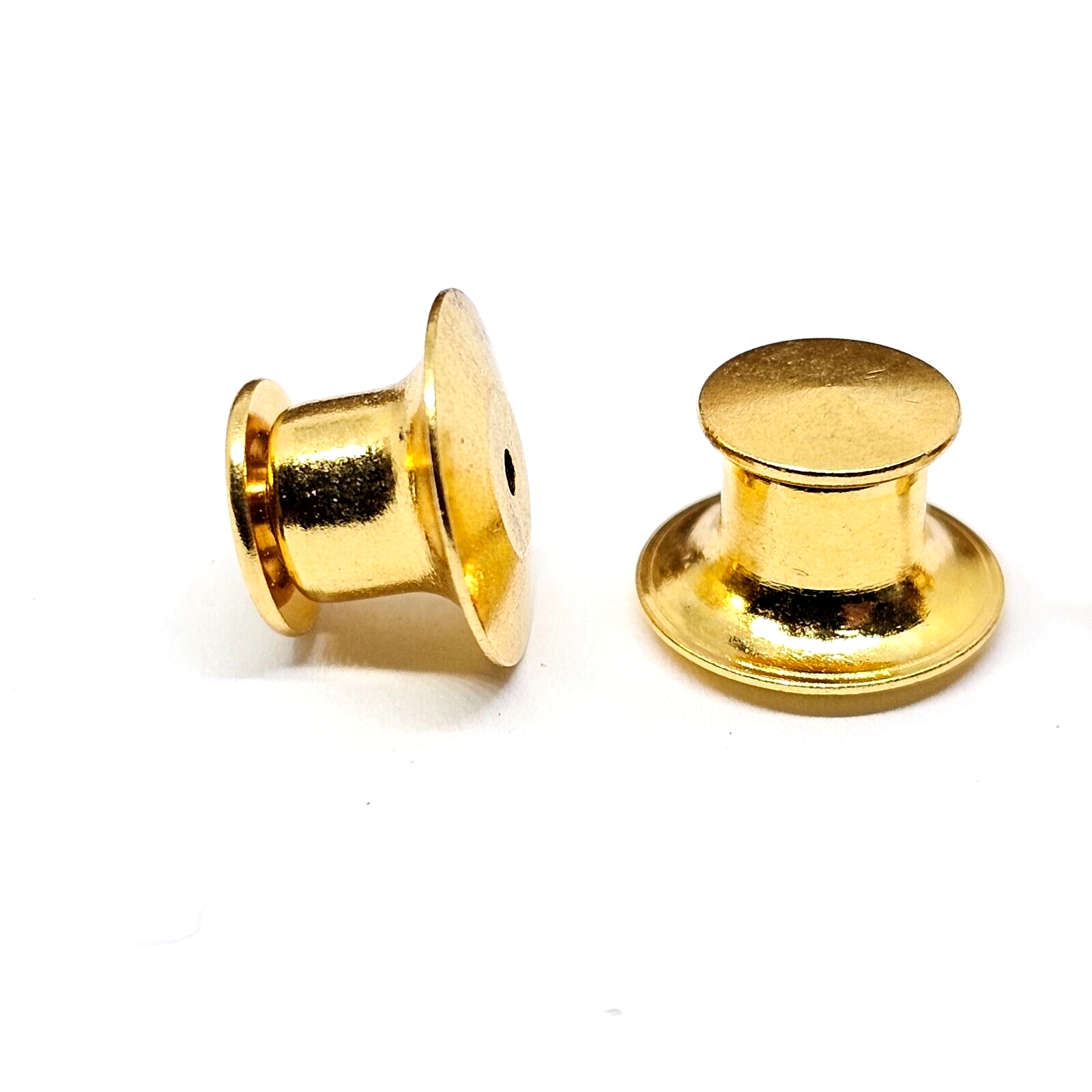 Locking Pin Backs Gold Tone Pin Badge Backs Replacement Brooch Pin ...