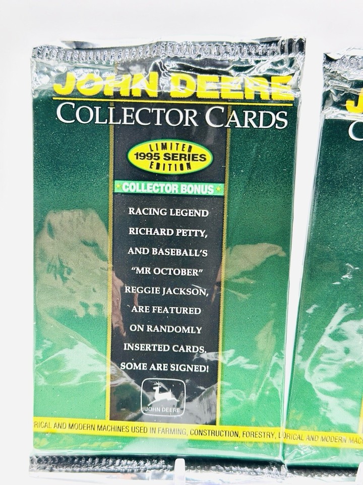 (1) John Deere Collector Cards Sealed 10 Cards Packs 1995 Limited ...