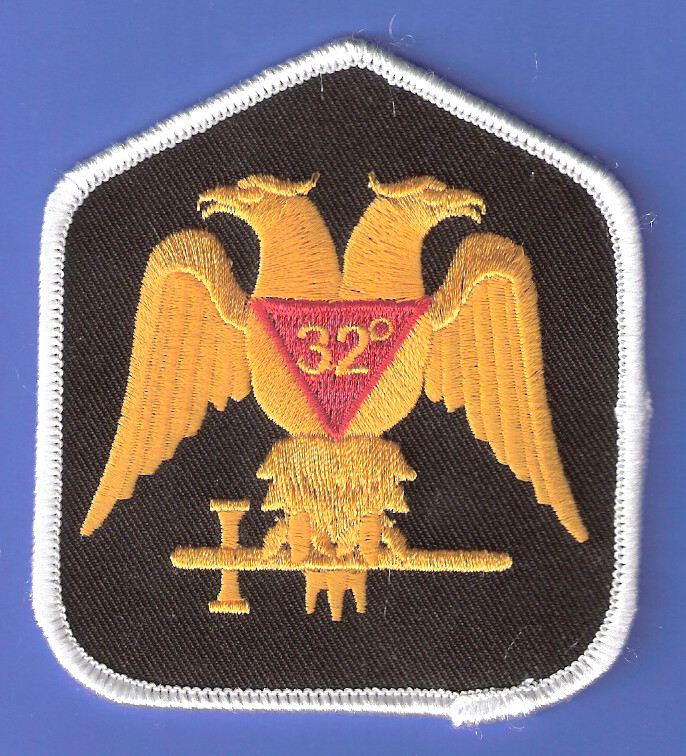 BRAND NEW MASONIC 32ND DEGREE (GOLD) MASON BIKER IRON ON PATCH | eBay