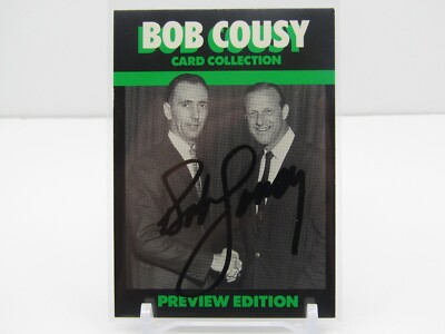BOB COUSY 1992 BOB COUSY CARD COLLECTION AUTOGRAPH AUTO! BOSTON CELTICS ...