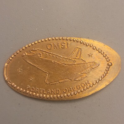 Vintage OMSI Portland Oregon Elongated Pressed Penny - COPPER - Space ...