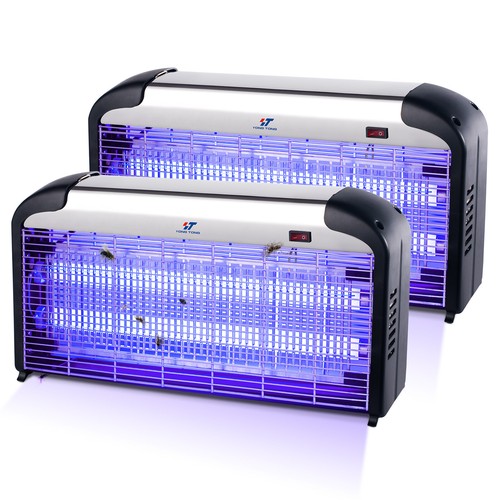 2Pcs Bug Zapper Indoor UV Fly Mosquitoes Attack Light Catcher 30W ...