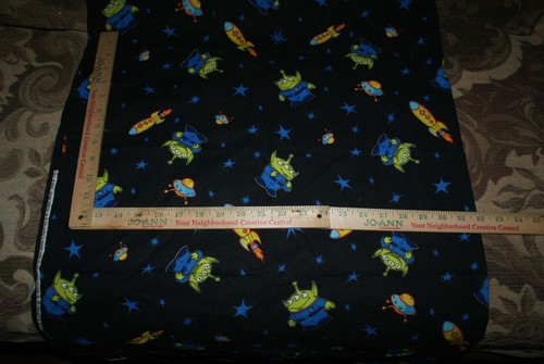 Disney Pixar Aliens UFO Fabric Cotton Sewing Quilting 18 x44" Springs ...