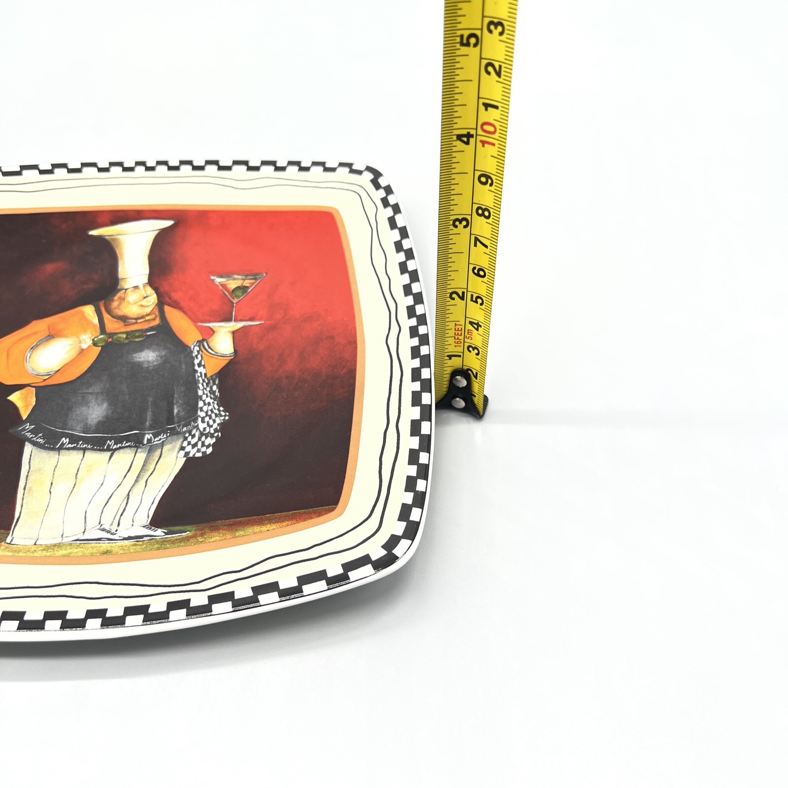 Top Shelf Jennifer Garant Fat Happy Chef Square Plate Snack Pizza Salad ...