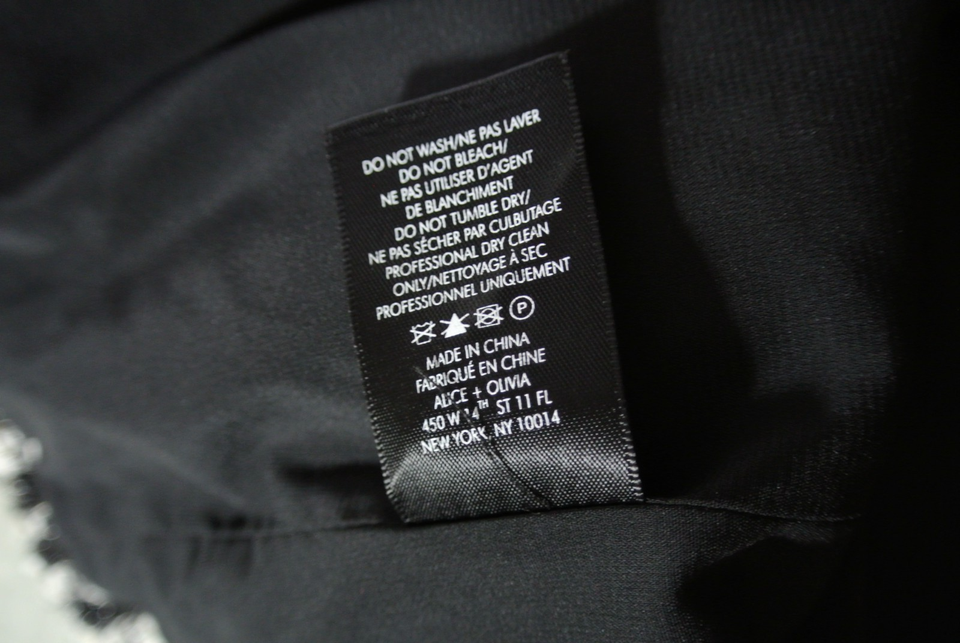 NEW, Alice + Olivia Clyde A Line Shift Dress in Black/White Size 10 # ...