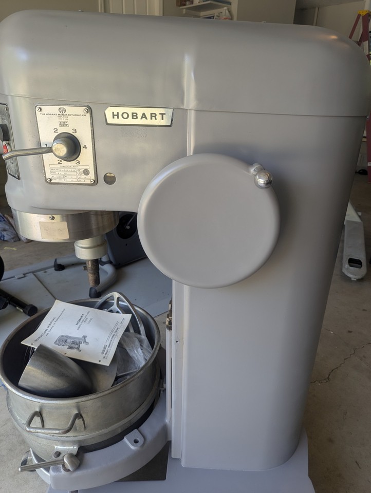 Hobart H600 60 Qt Mixer - 3Ph - Stainless Bowl, Whisk, Paddle | eBay