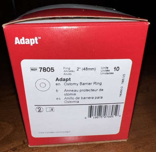 Hollister Adapt 7805 Flat Ostomy Barrier Ring 48mm 10 Count Box Exp ...
