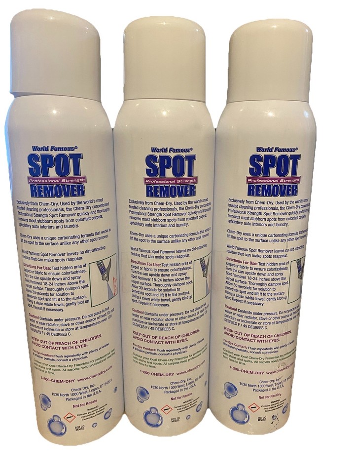 Chem Dry Professional Strength Spot Remover Concentrate 3 Pk 20 oz Cans ...