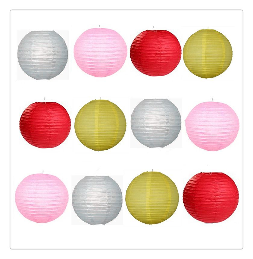 1/5/10 Round Paper Lantern Paper Lanterns Birthday Wedding Christmas ...