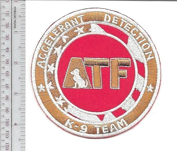 K-9 ATF Accelerant Detection Canine Dog Sniffing Team Alcohol Tobacco ...