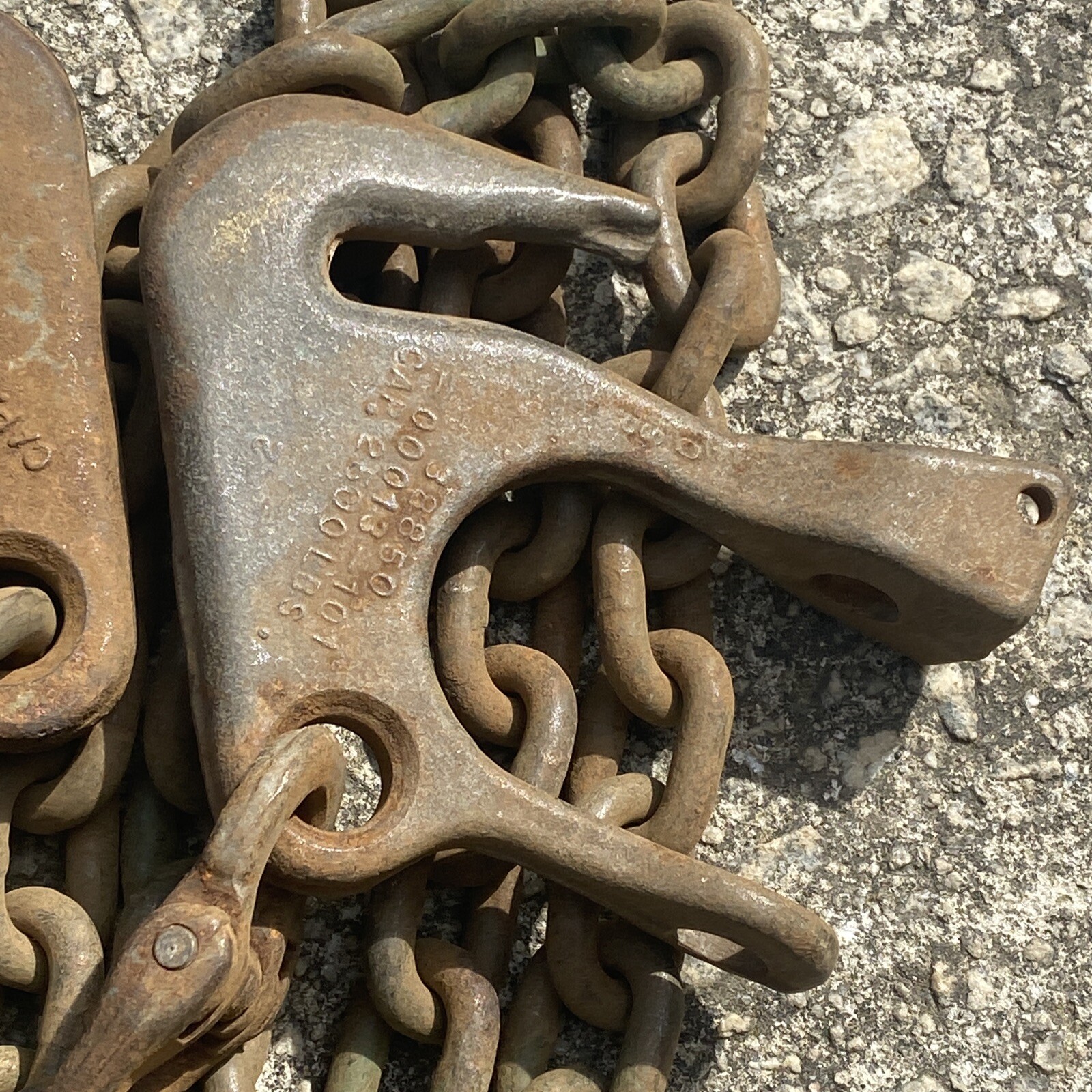 LOT OF (2) US ARMY GRAB HOOK ASSEMBLY W/ 8' CHAIN 2500 LBS | eBay