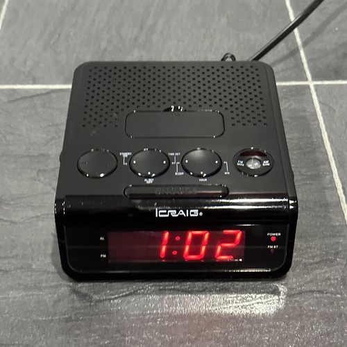 iCraig Alarm Clock With AM/FM Stereo Radio And iPod Dock CMA3045 ...
