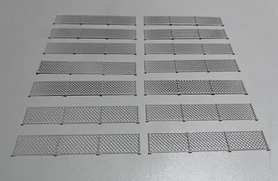 OO Gauge 1:76 Scale 30 Chain Link Fence Grey – 3.6 Metres Model Railway ...