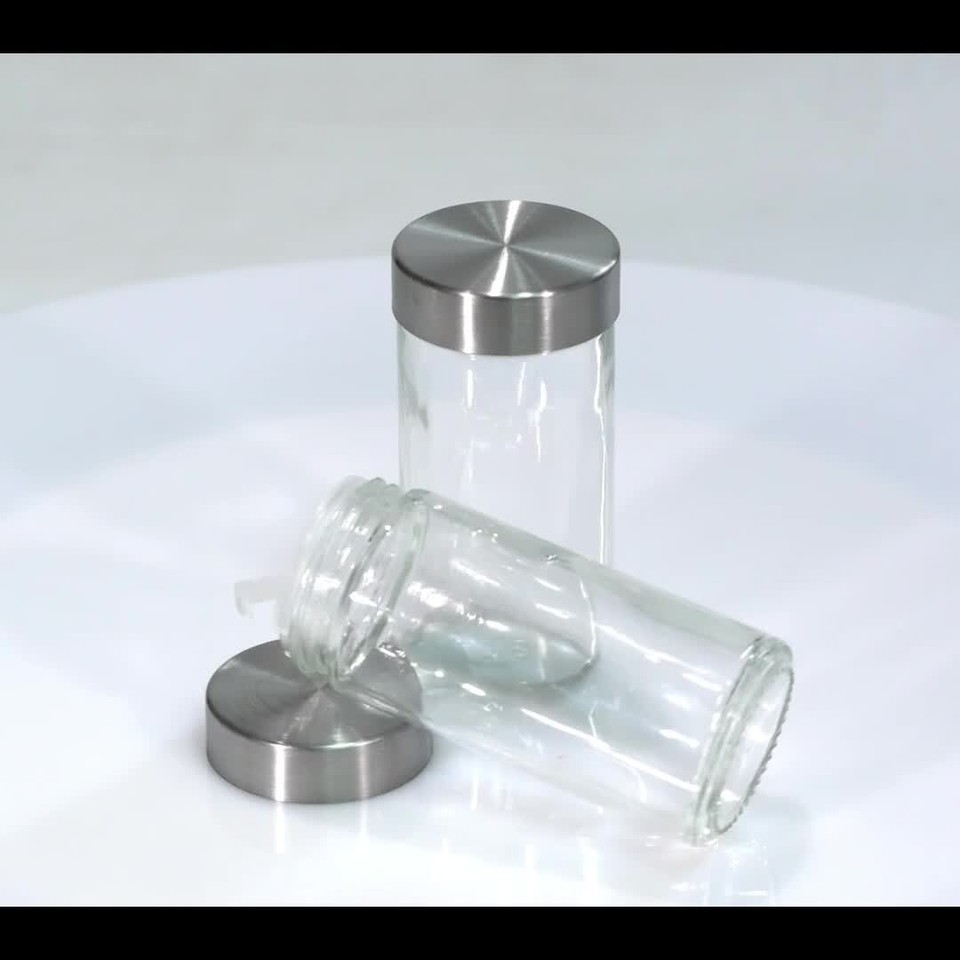 24pcs Spice Jar Shaker Lid Dispenser Canisters 100ml Storage Container ...